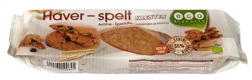 ECO BISCUITS HAVER - SPELT KRENTEN gezondheidsscore - Testaankoop gezond