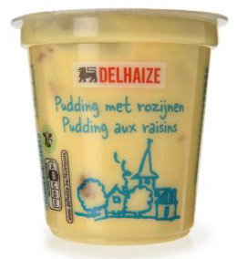 DELHAIZE Pudding met rozijnen gezondheidsscore - Testaankoop gezond
