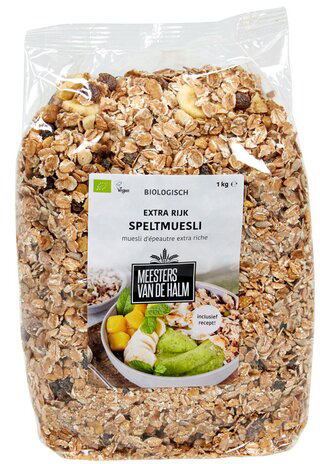 MEESTERS VAN DE HALM EXTRA RIJK SPELTMUESLI gezondheidsscore ...