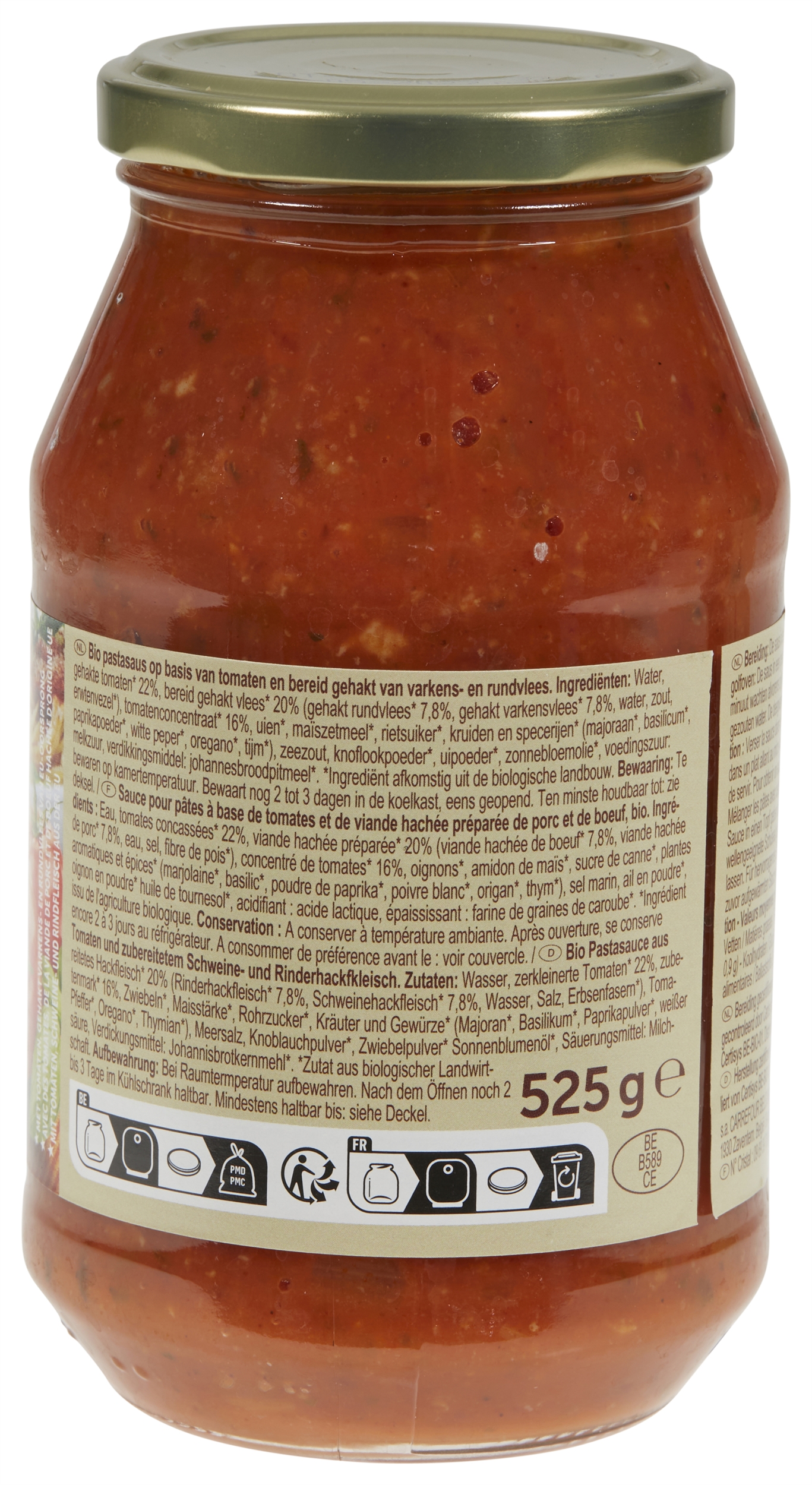 CARREFOUR BIO Bolognesesaus test en review - Testaankoop gezond