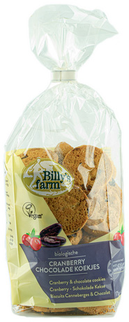 BILLY'S FARM Bio Cranberry Chocolade Koekjes gezondheidsscore ...
