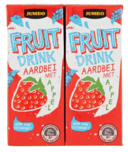 JUMBO FRUITDRINK AARDBEI MET APPEL test en review - Testaankoop gezond