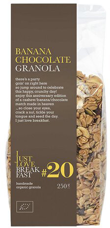 I JUST LOVE BREAKFAST Banana Chocolate Granola gezondheidsscore ...