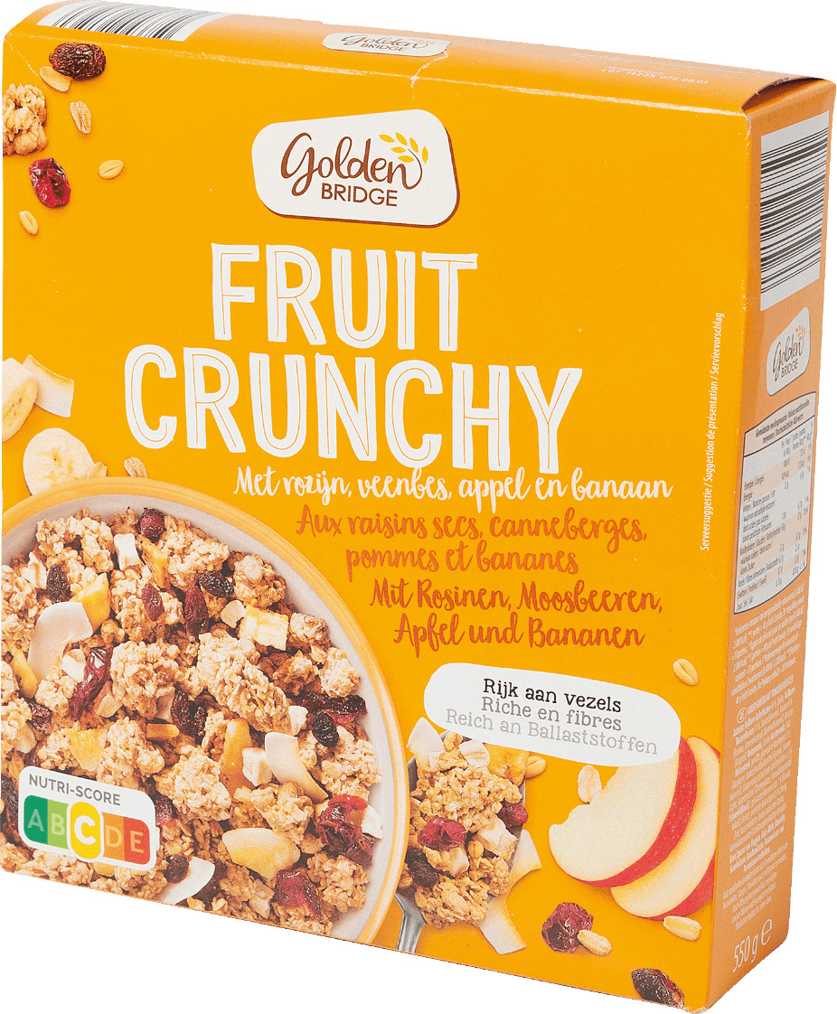 GOLDEN BRIDGE (ALDI) Fruit Crunchy gezondheidsscore - Testaankoop gezond