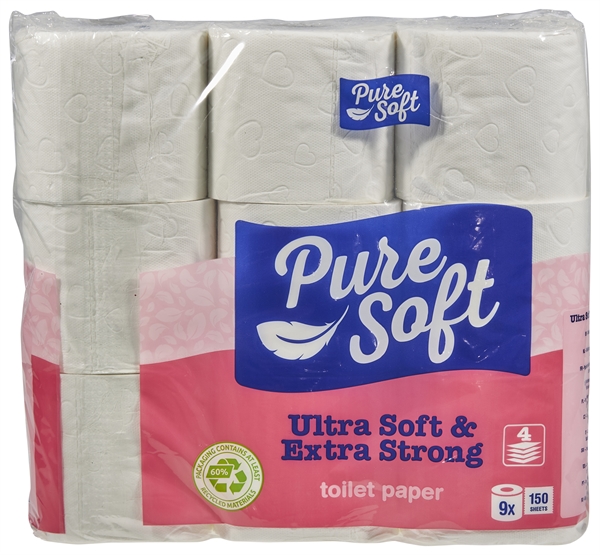 PURE SOFT (ACTION) TOILETPAPIER ULTRA ZACHT & EXTRA STERK 4-LAAGS test ...