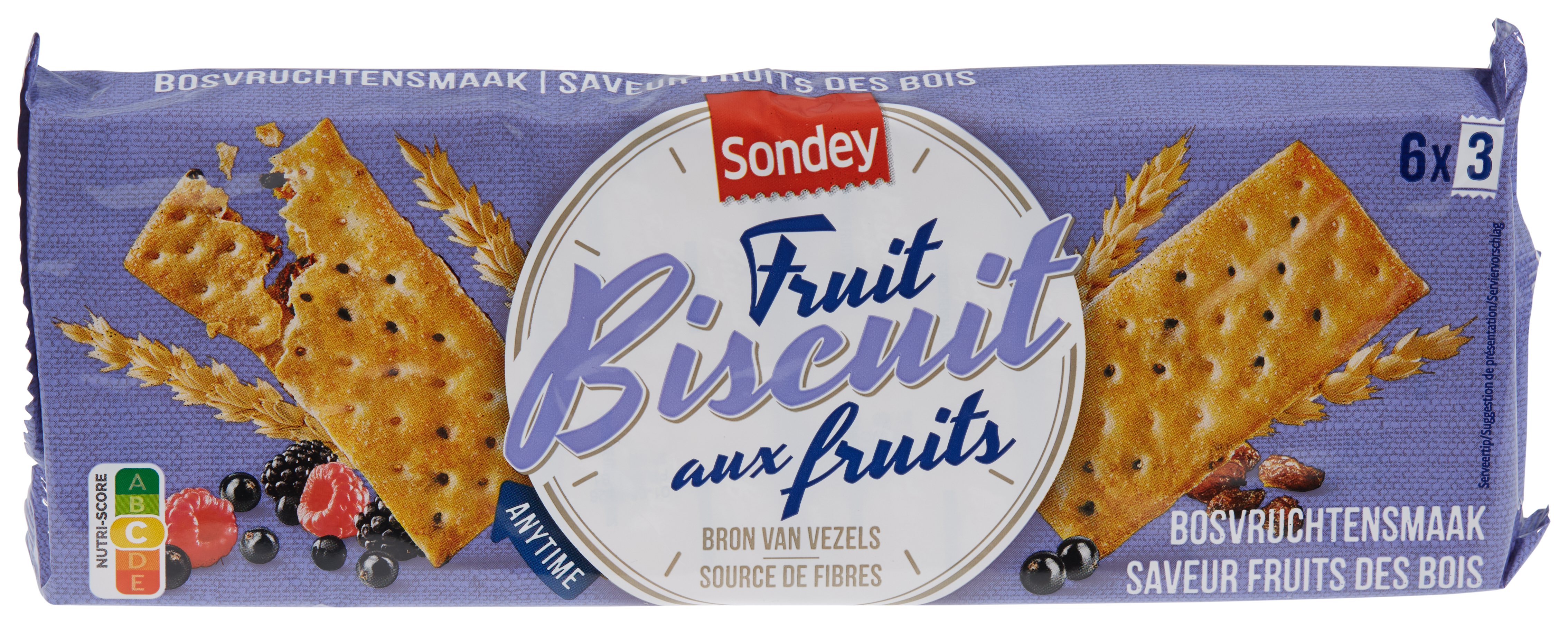 SONDAY (LIDL) Fruit biscuit aux fruits bosvruchtensmaak ...
