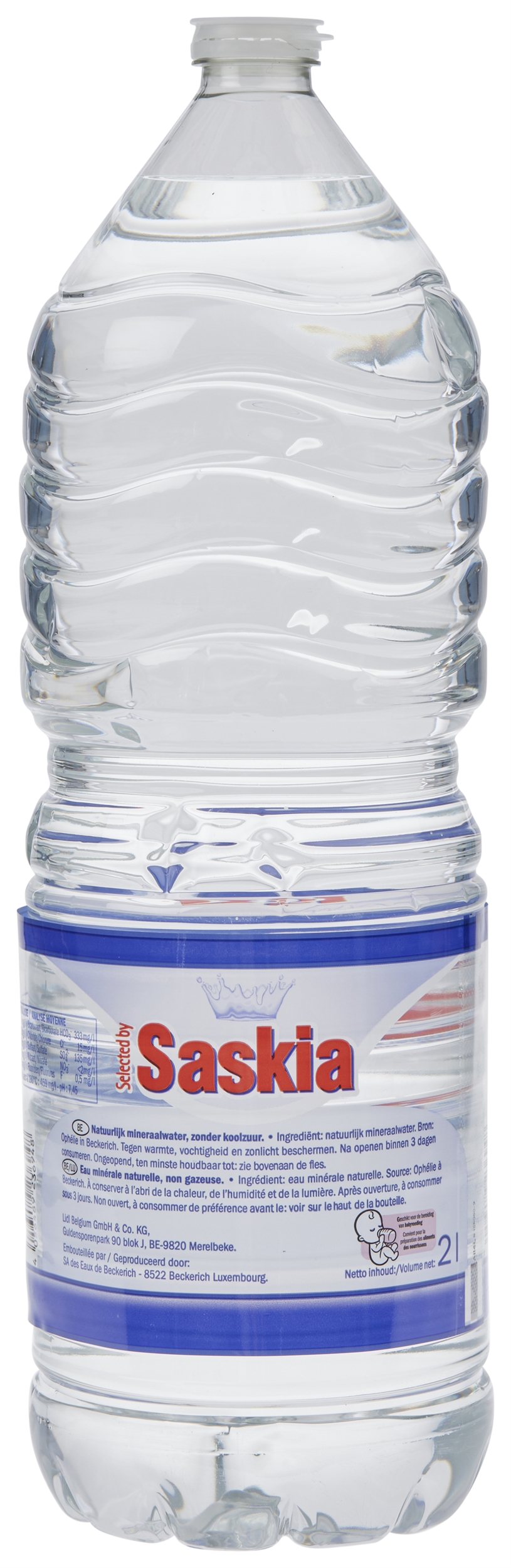 SASKIA (LIDL) NATUURLIJK MINERAALWATER test en review - Testaankoop gezond